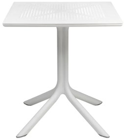 OnaDnes -20% Nardi Bílý plastový zahradní stůl Clip 70 x 70 cm