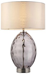 Endon 99581 - Stmívatelná stolní lampa ERIN 1xE27/10W/230V krémová/kouřová černá 99581