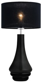 Stolní lampa Arabesca celá v černé barvě