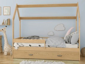 Dětská postel Domeček 160x80 D3 borovice s roštem