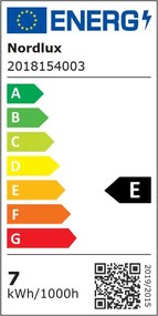 Černá přenosná stojací LED lampa Sponge 34 6,8W 126cm  - Nordlux