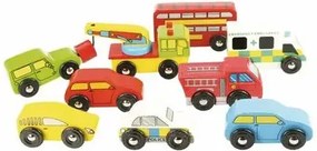 Bigjigs Dřevěné autodráhy sada aut / od 3 let