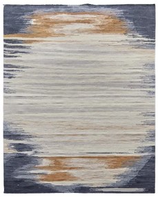 Diamond Carpets koberce Ručně vázaný kusový koberec Ombre Paris DESP HL64 Ivory Charcoal ROZMĚR: 140x200