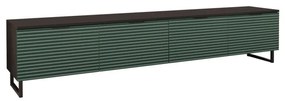 TV stolek/skříňka Kotoni 200, Barva: Černý grafit/Zelená