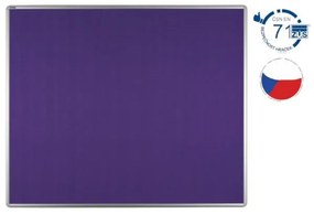 Textilní nástěnka EkoTAB 120 x 90 cm - fialová