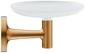 Duravit Starck T - Mýdlenka s držákem, matné sklo/kartáčovaný bronz 0099330400