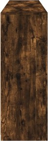 Příborník s LED osvětlením kouřový dub 162 x 37 x 100 cm 3209146