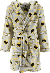 Dětský / chlapecký coral fleece župan s kapucí Batman, EU 104 Šedá