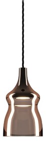 Lodes 15415 4627 Nostalgia small glossy bronze, bronzové sklo/černý závěs, 7W LED 2700K, prům. 12,5cm