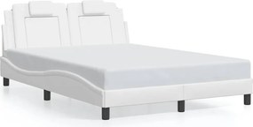 Rám postele Viana bez matrace bílý 140x190 cm umělá kůže 3208090