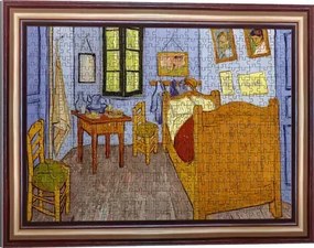 TREFL Art Frame Puzzle Ložnice v Arles / 500 dílků / s rámem / 31,5 x