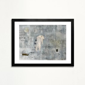 Andrea Tachezy | Medvěd Rám: Bílý, Velikost: 20 x 30 cm