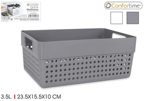 CONFORTIME XL - Univerzální košík na organizaci bez víka, série KOLE (23,5x15,5) - šedý BY01017272268
