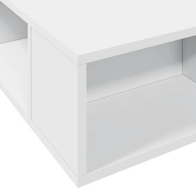 Rám postele bílý 150 x 200 cm kompozitní dřevo 3280468