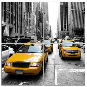 Obraz na plátně - Taxi z New Yorku - čtverec 3927D (60x60 cm)