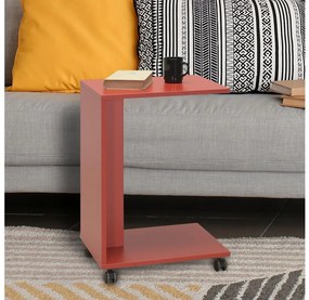 Adore Furniture Odkládací stolek 65x35 cm červená AD0137