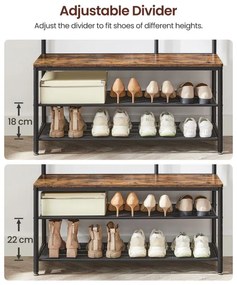 Věšák na kabáty s botníkem HSR415B01