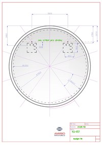 Kulaté zrcadlo do koupelny s LED osvětlením - ⌀ 70 cm - Moonlight Ronde