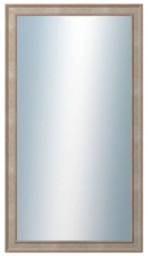 DANTIK - Zarámované zrcadlo - rozměr s rámem cca 50x90 cm z lišty TOOTH malá stříbrná (3162)