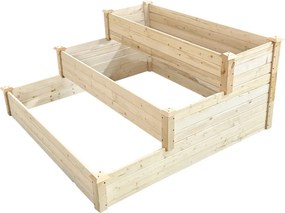 Modulární vyvýšený záhon, hnědý, dřevo, SANYM