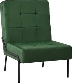vidaXL Relaxační židle 65 x 79 x 87 cm samet [325775] Barva: Tmavě zelená