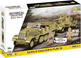 COBI 3143 Sd.Kfz.8 s Flak 36 8,8 cm / Stavebnice / 975 kostek / 2 figu
