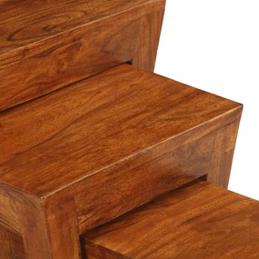 Sada hnízdových stolků 3 ks masivní akácie 50x35x50 cm hnědá 246101