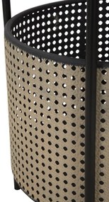 Odkládací stolek Mauro Ferretti Oster, 40x50 cm, černá/béžová