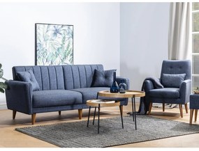 Atelier del Sofa Sedací souprava Aqua-TKM06-1048, Tmavá Modrá