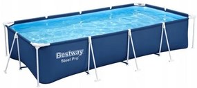 Obdélníkový bazén s konstrukcí BESTWAY STEEL PRO 400x211x81 cm