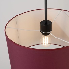 Sollux Lighting Závěsná lampa NEVIA vínová
