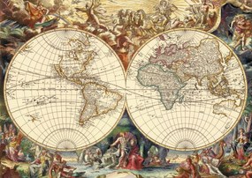 DINO Puzzle Historická mapa 66x47cm foto skládačka 1000 dílků dn532496
