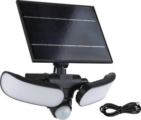 P 94610 Solární LED osvětlení zdí Sonlig pohybové čidlo (IR) IP65 hranaté 286x137mm 3000K 2x9W antracit umělá hmota - PAULMANN
