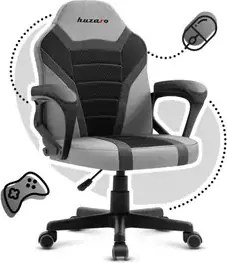 Huzaro Ranger 1.0 šedá / Dětská herní židle / nastavitelná / nosnost a