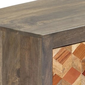 vidaXL TV stolek šedý 120 x 30 x 40 cm masivní mangovníkové dřevo [282735]
