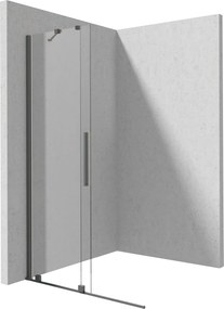 Deante Sprchová zástěna Walk-in Prizma, posuvná - KTJ D38R 80 cm, titan - bez vaničky
