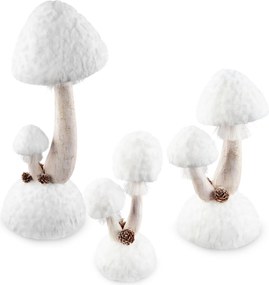 DEKORAČNÍ FIGURKA MUSHROOMS 25X36X51CM VÍCEBAREVNÁ