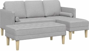Set pohovek 2 ks Oblačno šedá Polyester 3329261