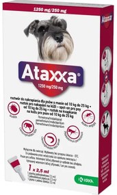 Ataxxa pro psy L 1x1250mg/250mg červená sol 1 x 2.5 ml(10-25kg)