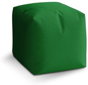 Sablio Taburet Cube Tmavě zelená: 40x40x40 cm