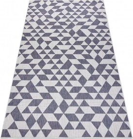 Kusový koberec Sion Sisal Triangles 22373 ecru/blue-pink – na von aj na doma, 80x150, viacfarebná, chodba / predsieň, Dywany Łuszczów