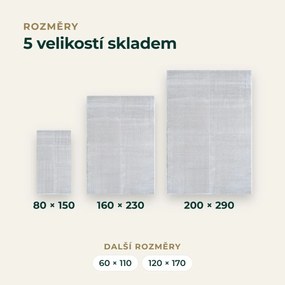 Angel Carpet, Kusový koberec Zafiro 19 Grey, 60x110, šedá, kancelář