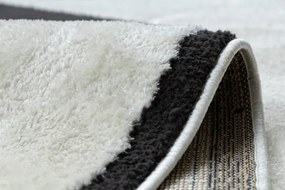 Dywany Łuszczów, Kusový koberec Mode 8598 geometric cream/black, 140x190, černobílá, kancelář