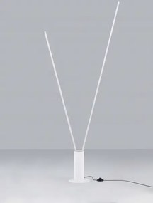 LED bílá stojací lampa Kimolia