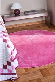 Růžový kulatý koberec ø 160 cm Coral – Jotex