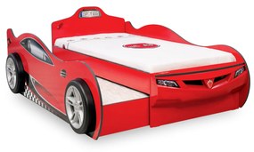 Čilek Dětská postel auto 90x190 cm Coupe Friend červená