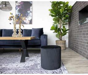 House Nordic Černý pouf EJBY 1501109AA