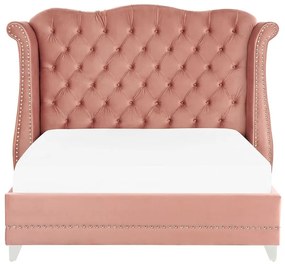 Manželská postel 140 cm Aidan (růžová) (s roštem). 1077846