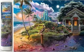 NORIMPEX Diamantové malování Dům na pláži / 30x40 cm