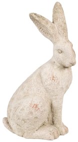 Béžová antik dekorační figurka králík Rabbit - 19*15*35 cm